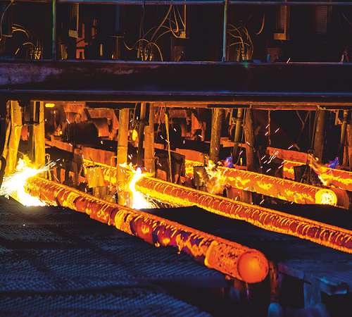 fe550d TMT Steel bars manufacturing process